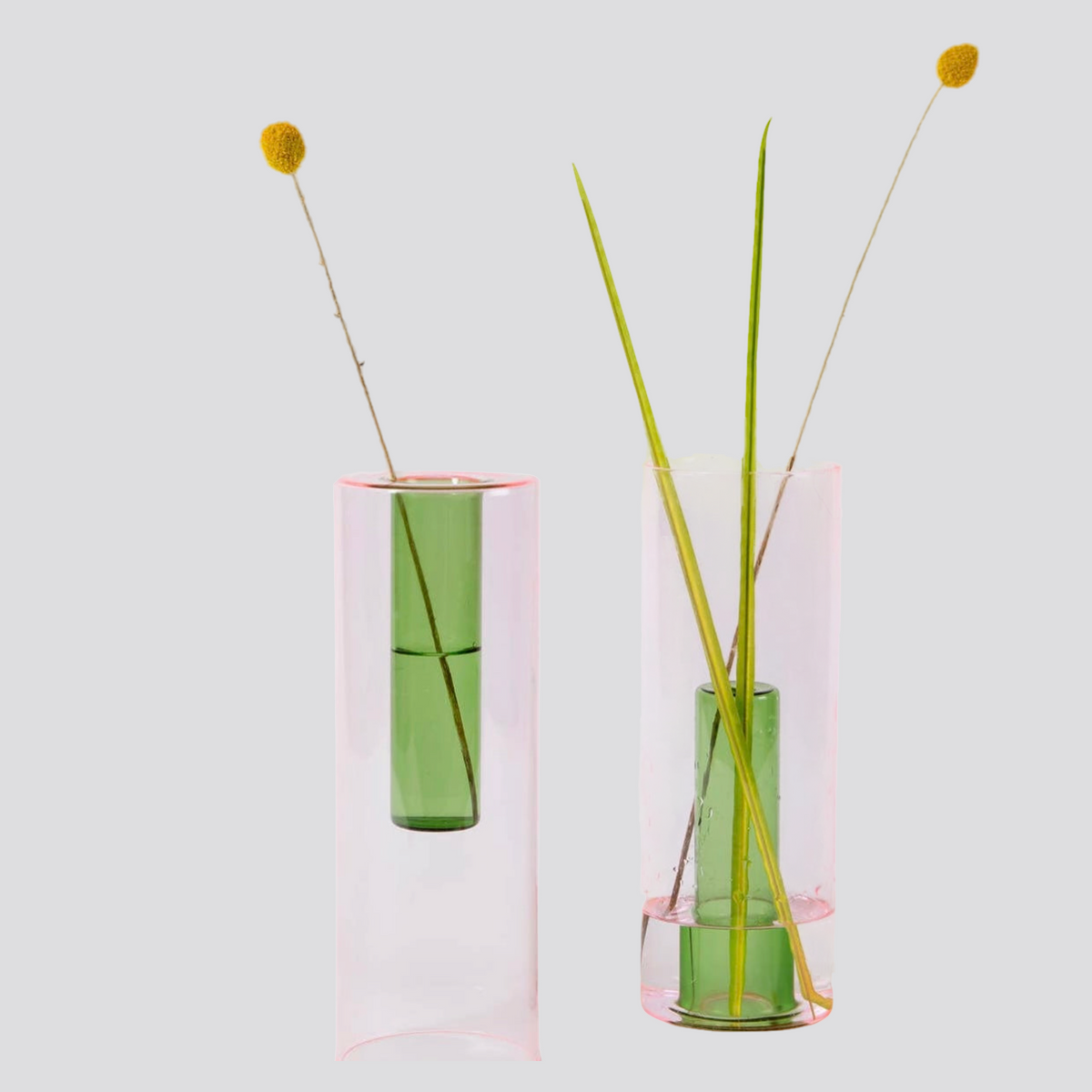 Block Design Large Reversible Glass Vase – Annabel